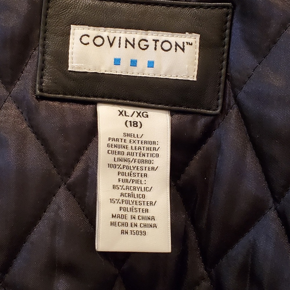 Covington Leather Jacket With Faux Fur Around The Hoo… - Gem